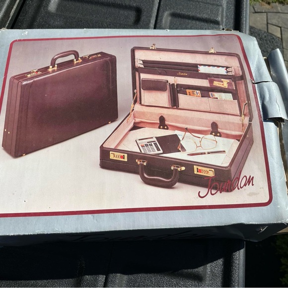 Jordan | Bags | Nib Vintage Leather Briefcase By Jordan | Poshmark